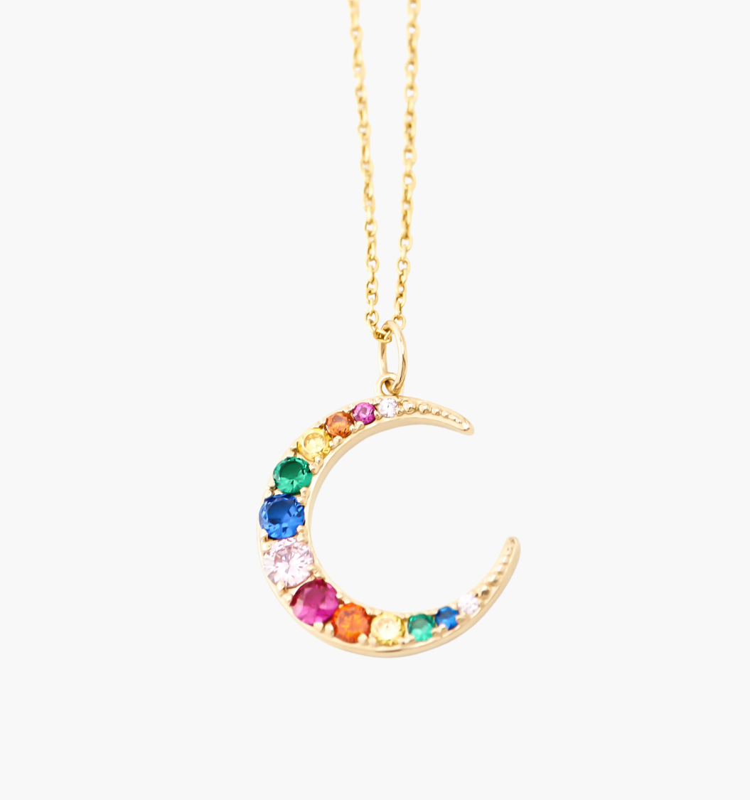 Rainbow Moon Necklace – Rellery