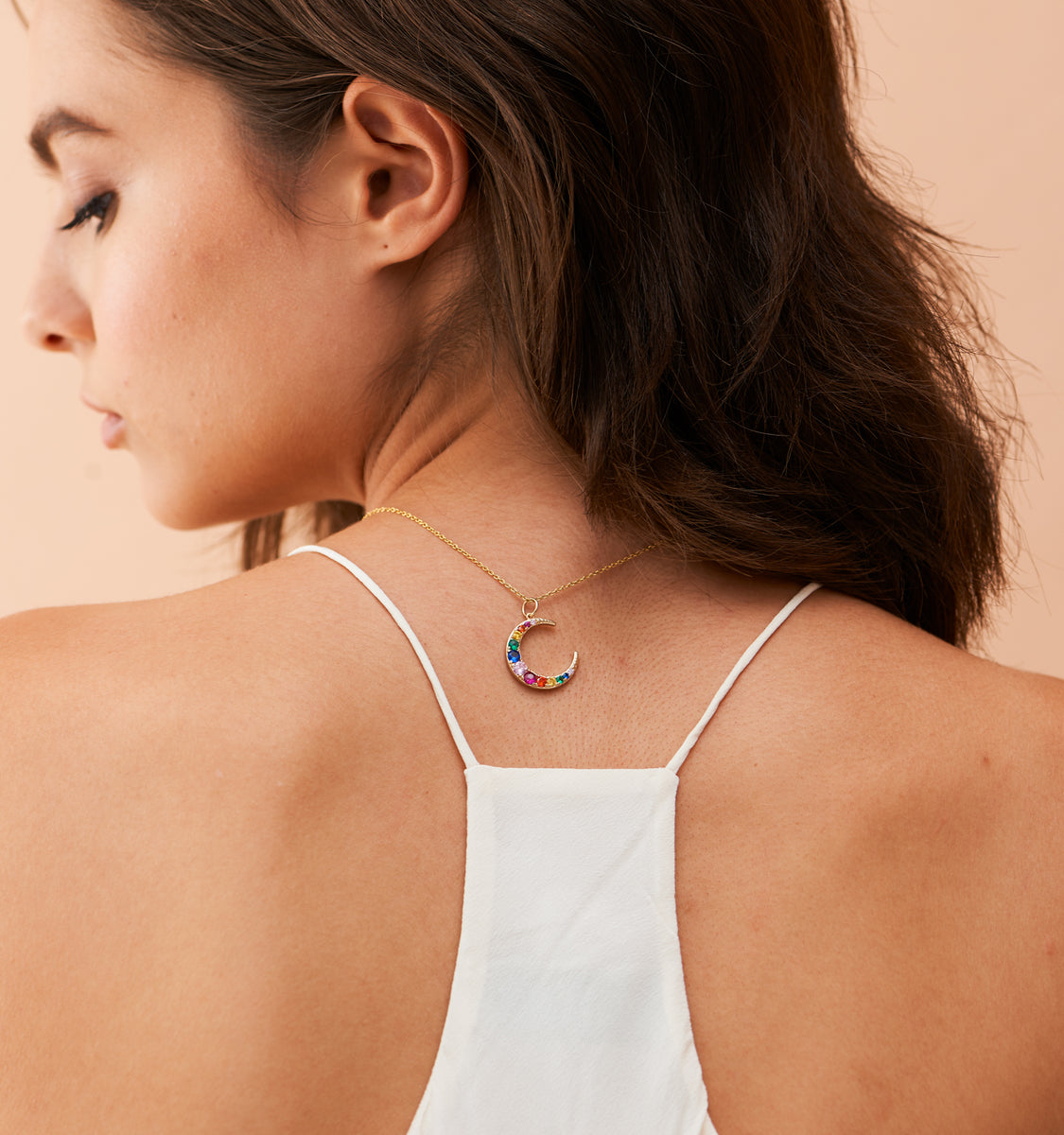 Rainbow Moon Necklace – Rellery