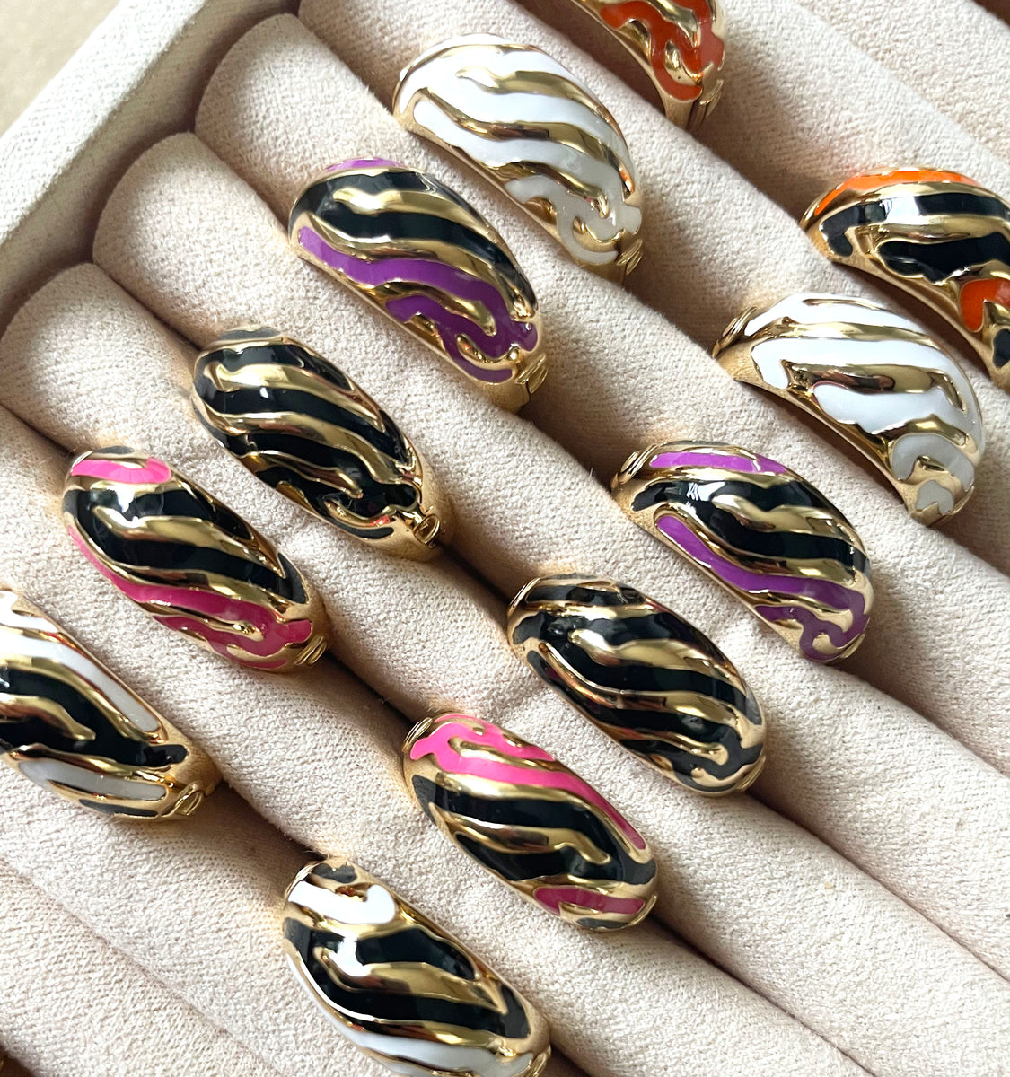 Savanna Dome Ring, Zebra Ring – Rellery