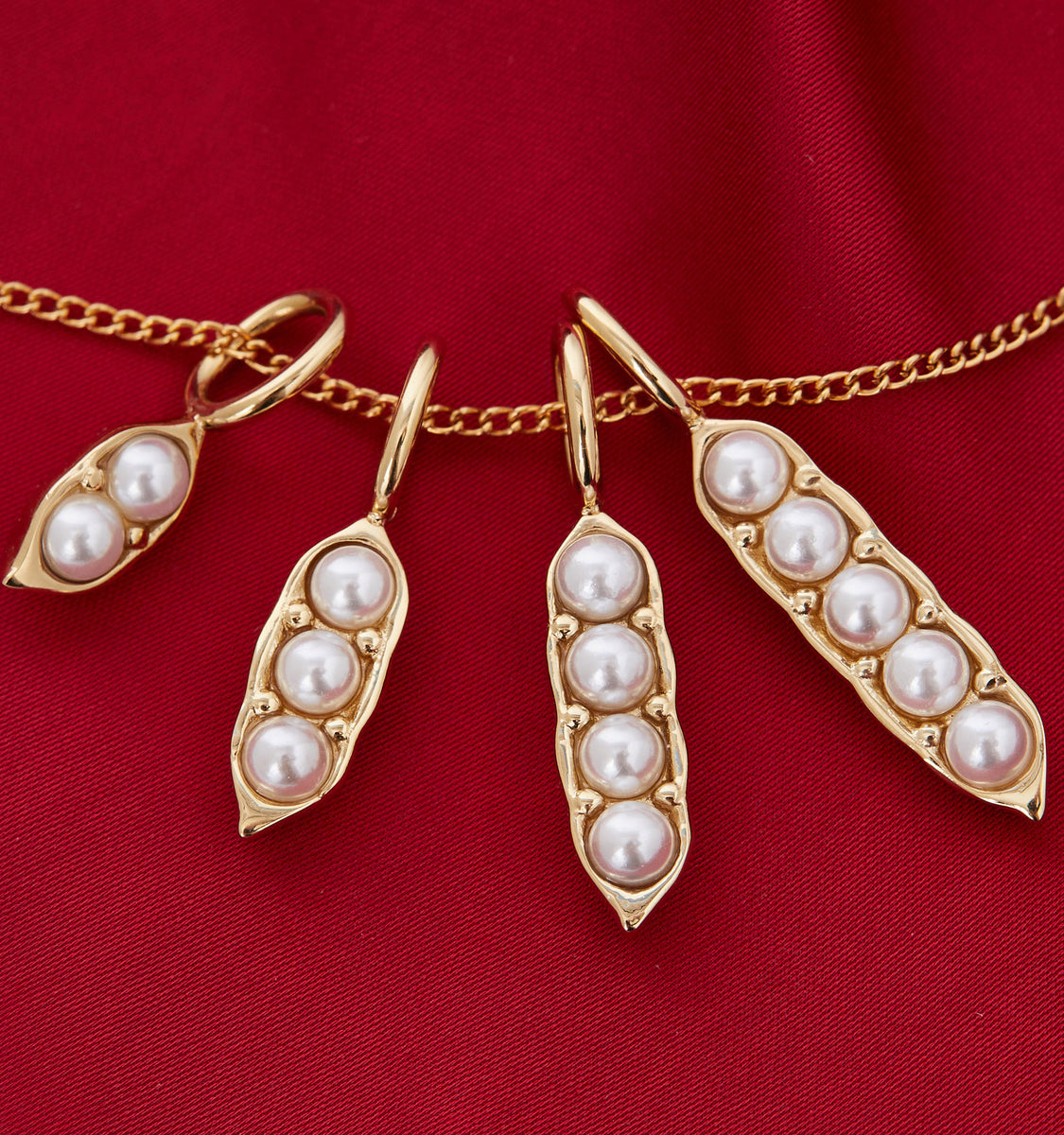 Pea Pod Charm - 5 Peas – Rellery