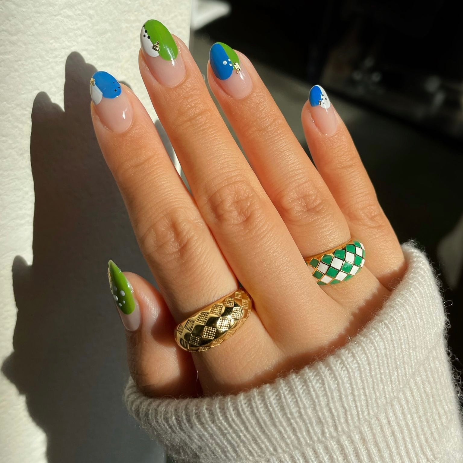 Rainbow Checkered Ring, Rainbow Ring – Rellery