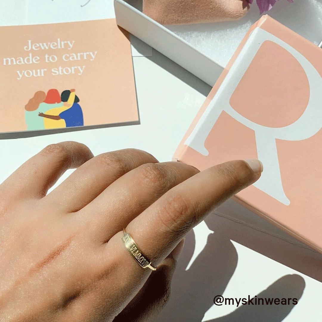 Personalized Ring: Bar Ring – Rellery
