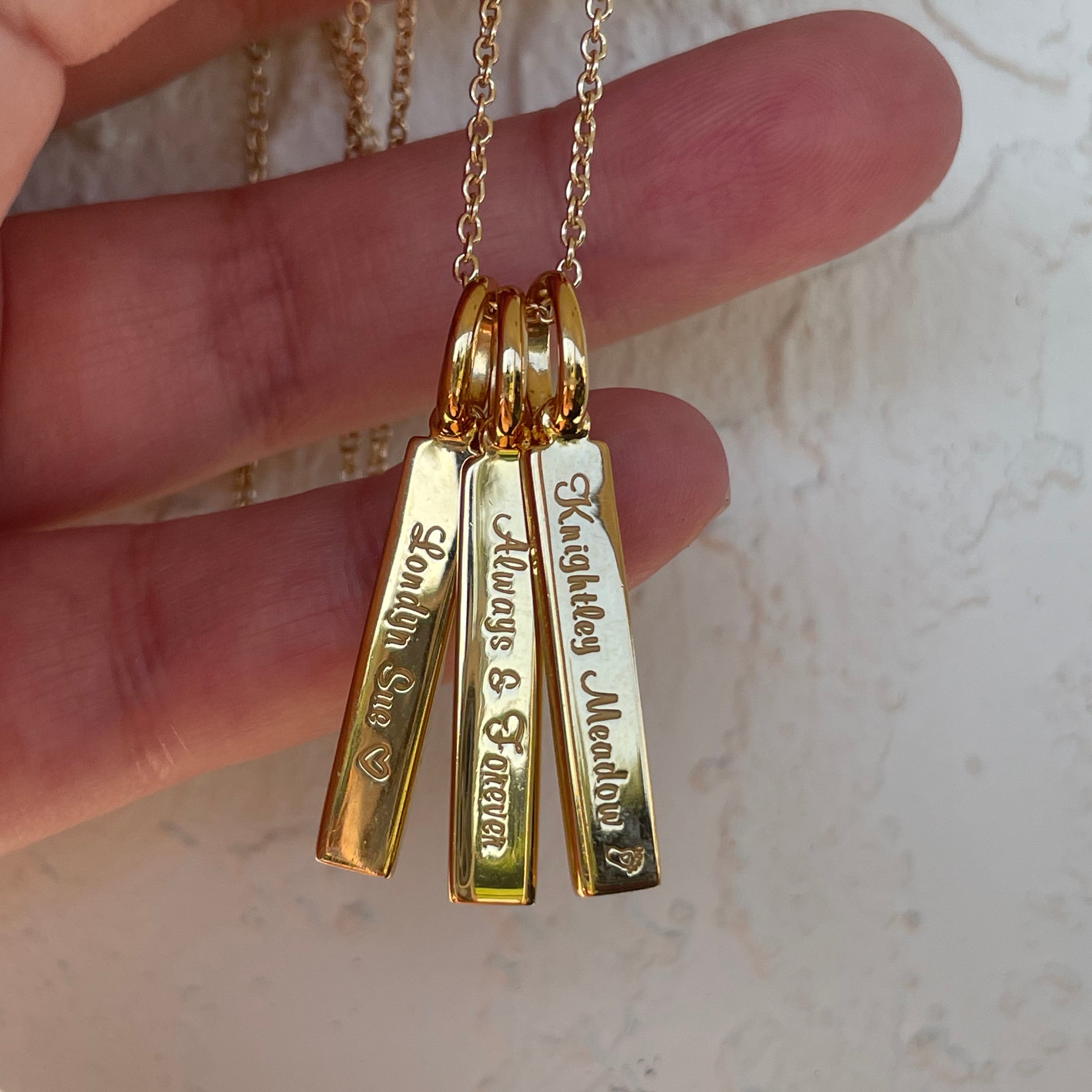 Vertical Bar Necklace ‚ Buy Custom Vertical Bar Necklace – Rellery