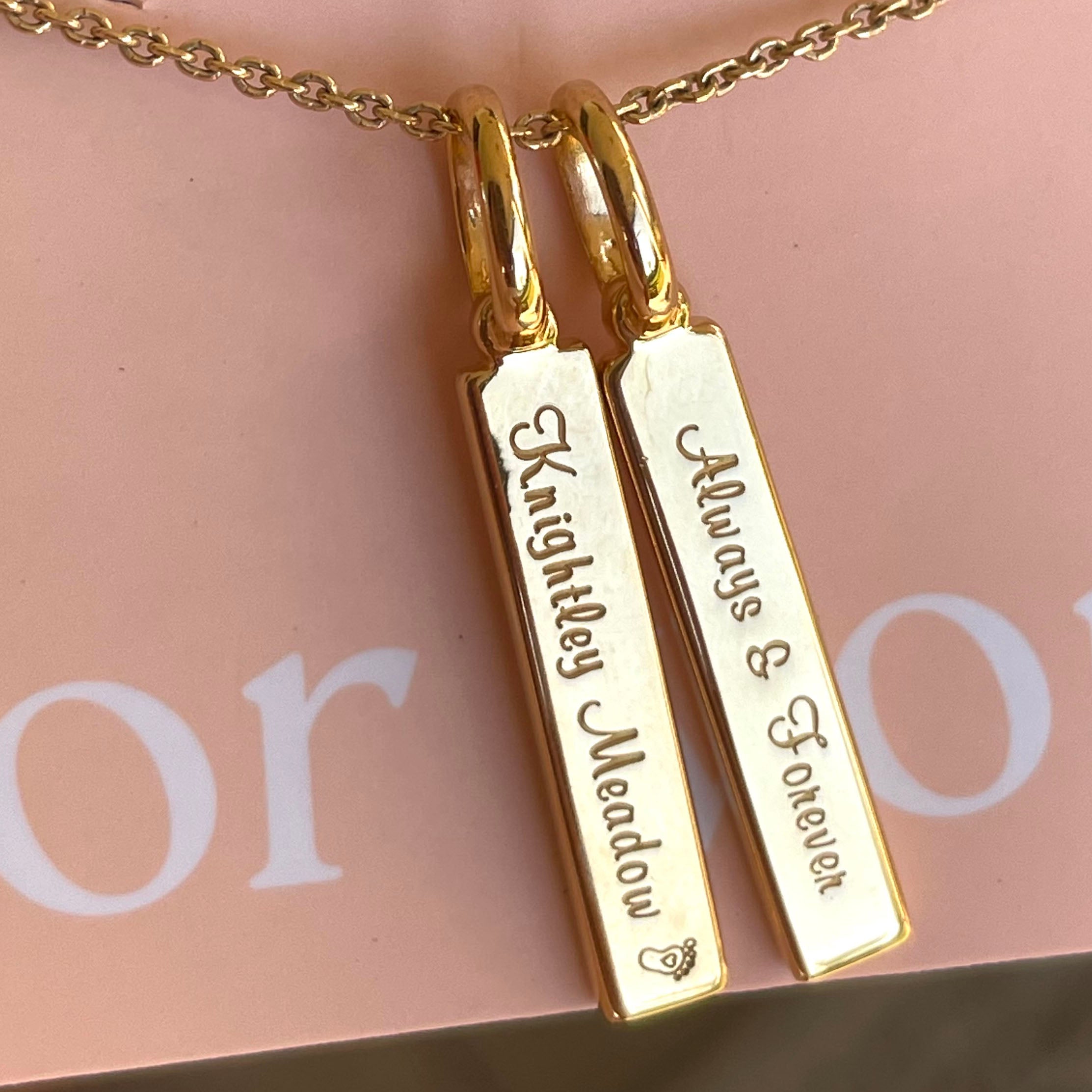 Vertical Bar Necklace ‚ Buy Custom Vertical Bar Necklace – Rellery