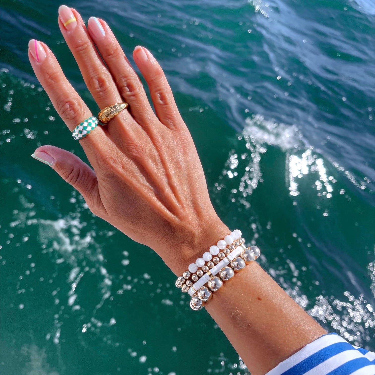 Dome Rings, Checker Rings, Gold Dome Rings – Rellery