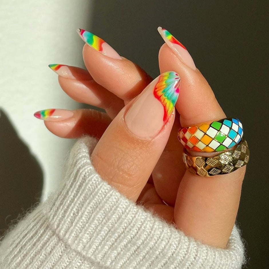 Rainbow Checkered Ring, Rainbow Ring – Rellery
